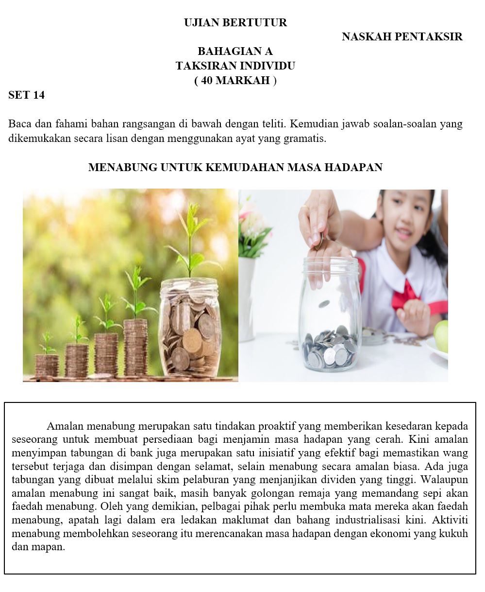 Ujian Bertutur Bahasa Melayu SPM: Soalan + Jawapan (14) _ - Bumi Gemilang