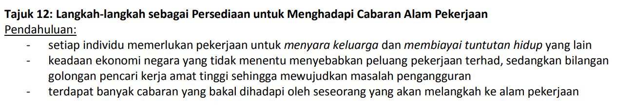 Langkah-langkah Menghadapi Cabaran Alam Pekerjaan - Bumi Gemilang