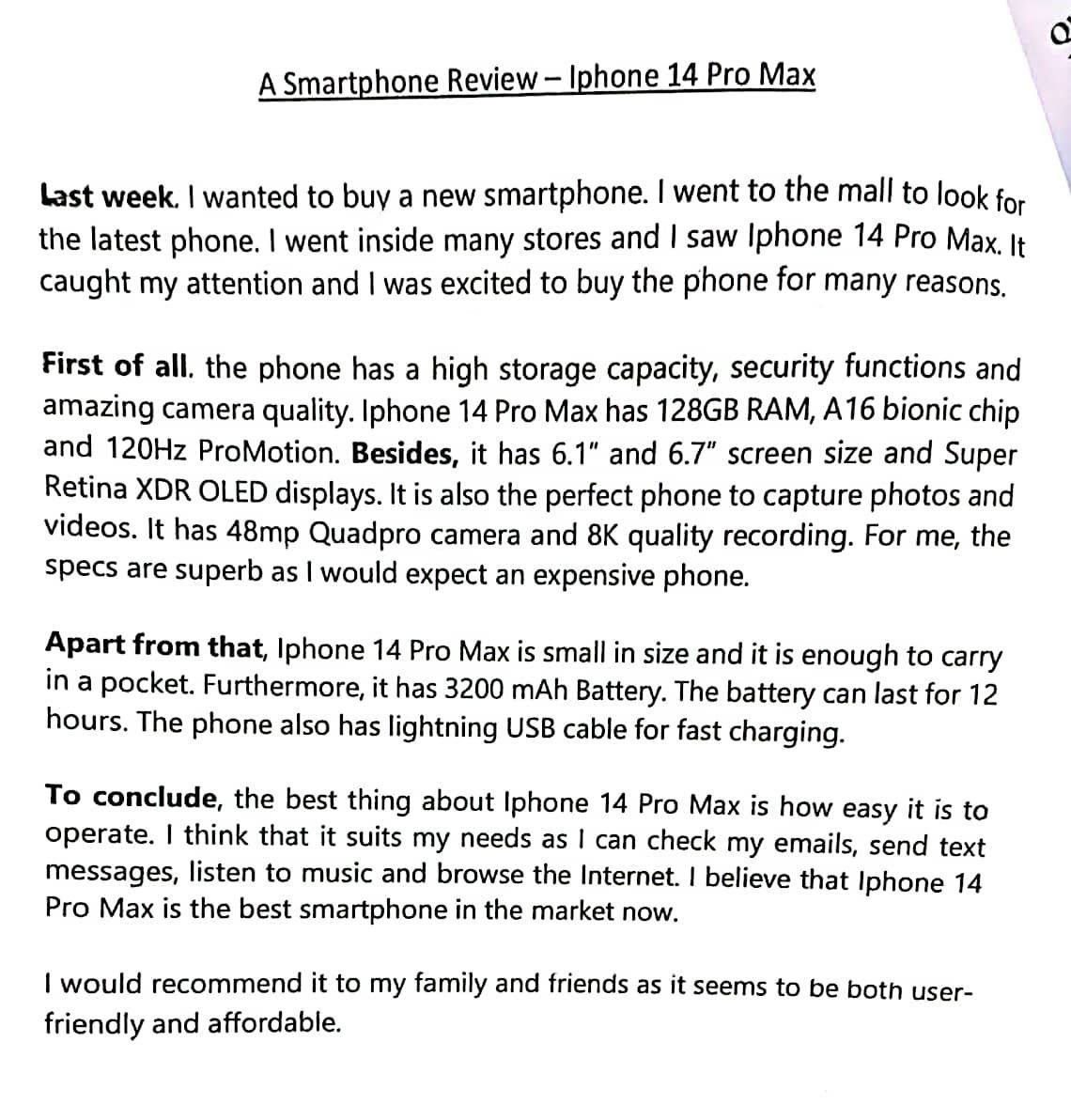 A Smartphone Review - Bumi Gemilang